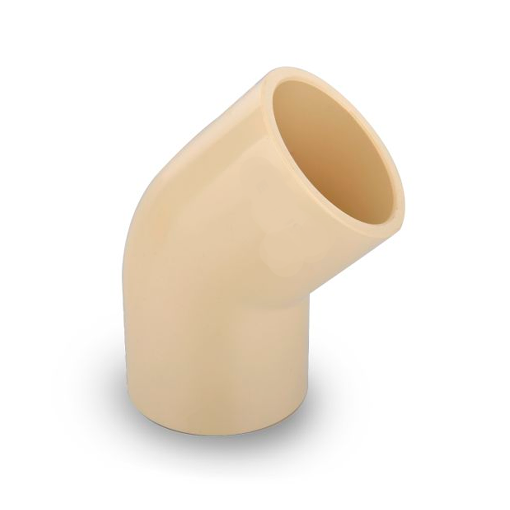 Codo Cpvc 1/2"X45 Sin Rosca Para Agua Caliente 2822 | La Mundial