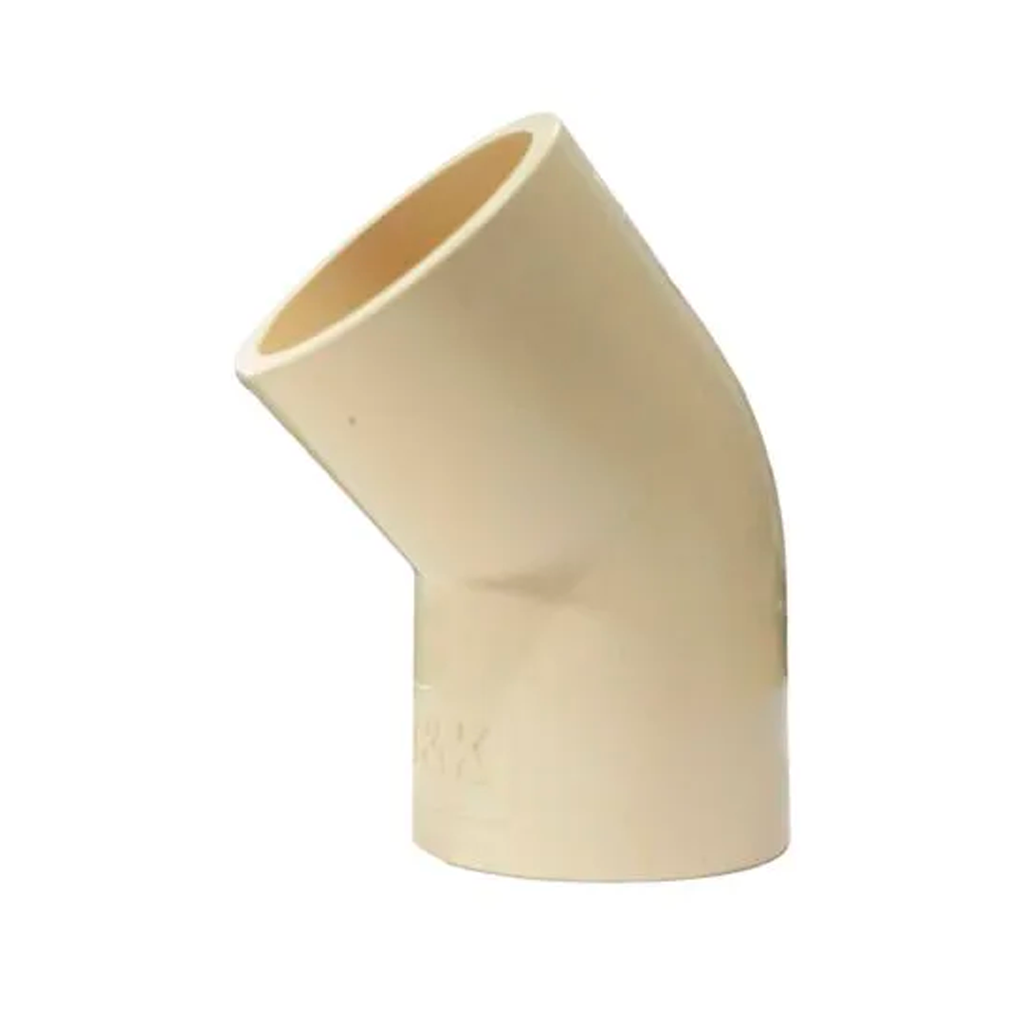 Codo cpvc 3/4"x45 para agua calient sin rosca | La Mundial