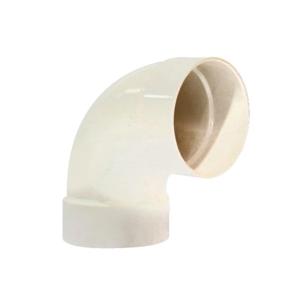 Codo pvc 6"x45 para drenaje inyectado durman | La Mundial